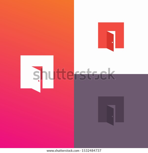 Creative N Door Logo Symbol Design Stock Vector (Royalty Free) 1532484737