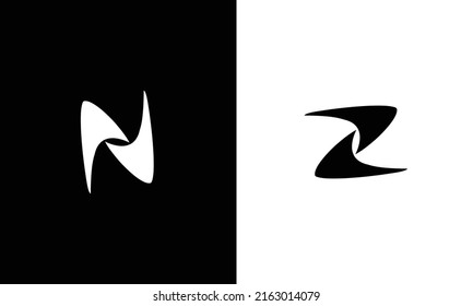 Creative N Z Monogram Logo Design Stock Vector (Royalty Free ...