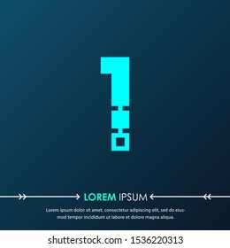 Creative Number One Digital Circuit Style Stock Vector (Royalty Free ...