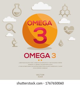 Creative Omega 3 Design Contains Letters Stock Vector (Royalty Free ...