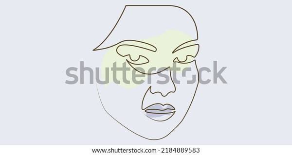 Creative One Line Art Design Background Stock Vector (Royalty Free ...