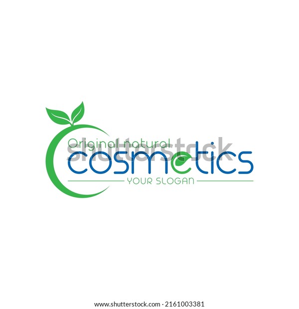 Creative Original Natural Cosmetics Logo Vector Stock Vector (Royalty ...