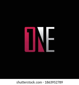Creative Original One Text Logo Vector Stock Vector (Royalty Free ...