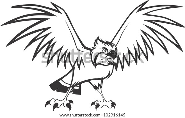 Creative Osprey Bird Illustration Stock Vector (Royalty Free) 102916145