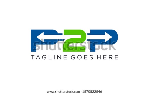 Creative P2p Logo Designs Concept Stock Vector (Royalty Free ...