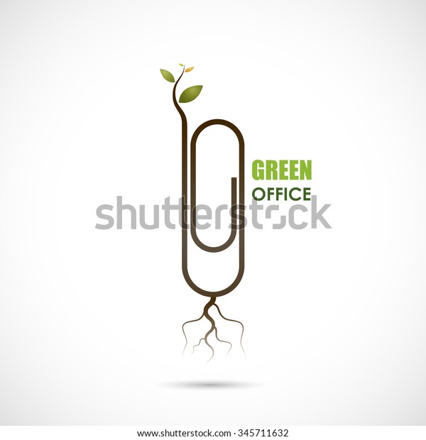 Creative Paper Clip Logo Design Save Stock Vector (Royalty Free ...