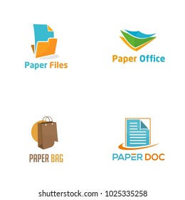 Creative Paper Logo Design Stock Vector (Royalty Free) 1025335258 ...