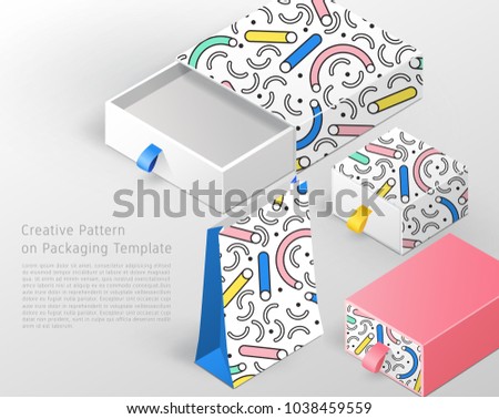 Creative Pattern On Packaging Template Vector Stock Vector (Royalty ...