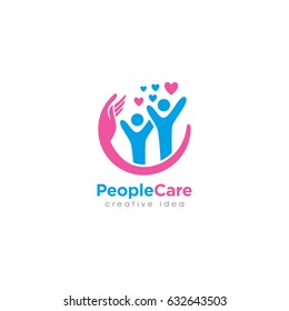 People Care Logo Icon Template Stock Vector (Royalty Free) 1007579221