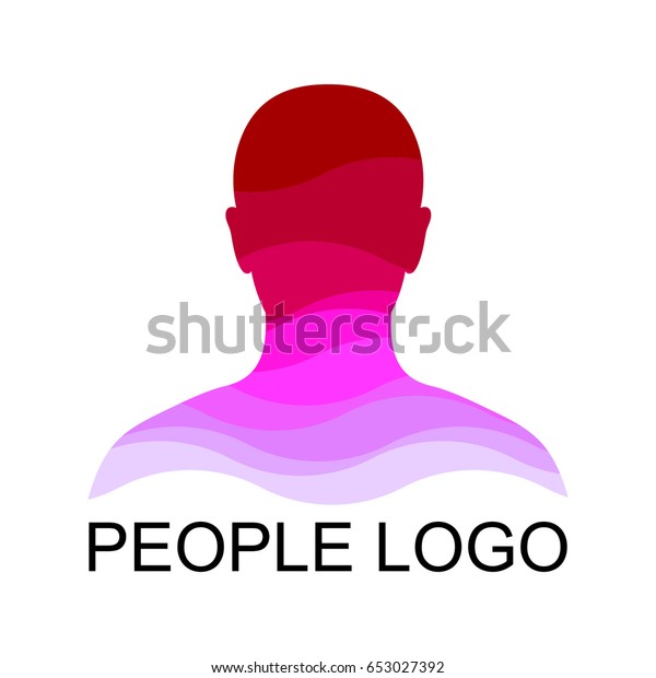 Creative People Head Logo Stock Vector (Royalty Free) 653027392