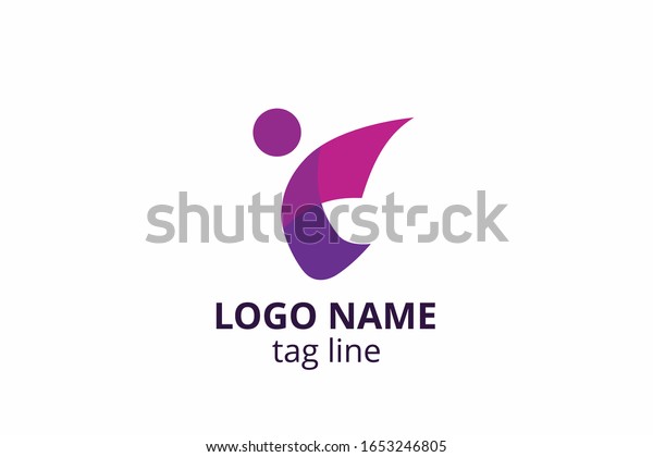 Creative People Silhouette Design Template Icon Stock Vector (Royalty ...