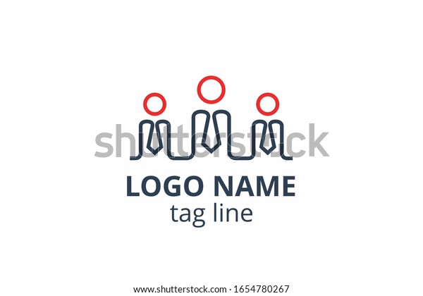 Creative People Silhouette Design Template Icon Stock Vector (Royalty ...