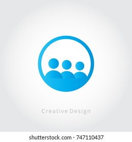 Group Chat Logo Icon Stock Vector (Royalty Free) 1339880945