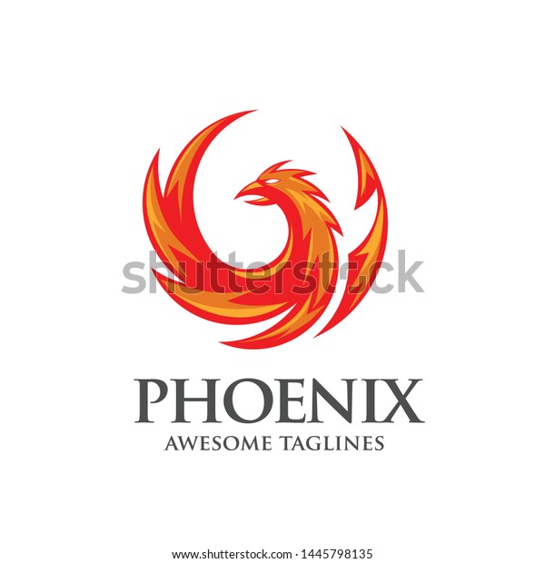 Creative Phoenix Color Logo Design Concept Stock Vector (Royalty Free ...