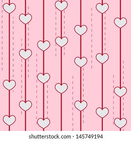 Creative Pink Background Hearts Stock Vector (Royalty Free) 145749194 ...