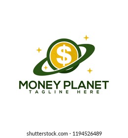 Creative Planet Money Concept Logo Design Stock Vector (Royalty Free ...