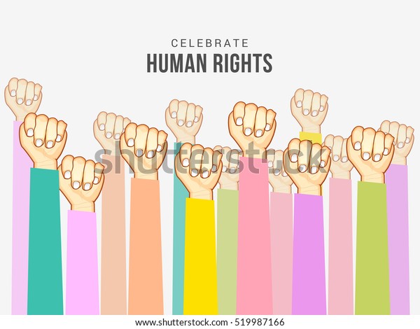 Creative Poster Banner Human Rights Day Stock Vector (Royalty Free ...