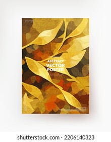 Creative Poster Vintagestyle Leaflets Vector Stock Vector (Royalty Free ...