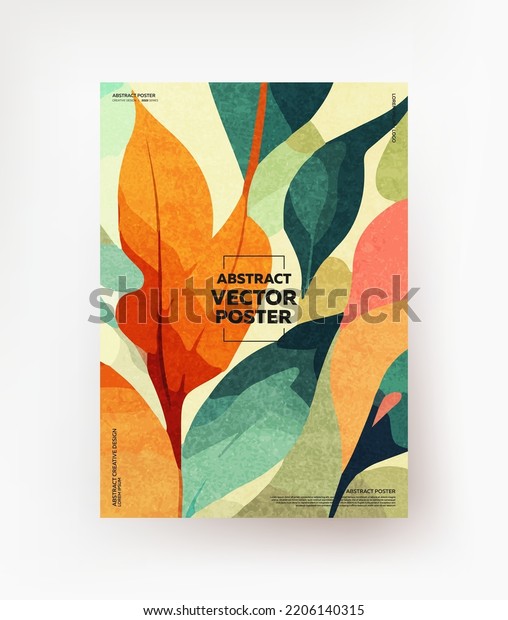 Creative Poster Vintagestyle Leaflets Vector Stock Vector (Royalty Free ...