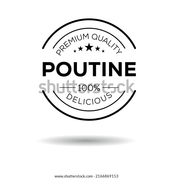 Creative(Poutine) 로고, Poutine 스티커, 벡터 그림 스톡 벡터(로열티 프리) 2166869153 ...