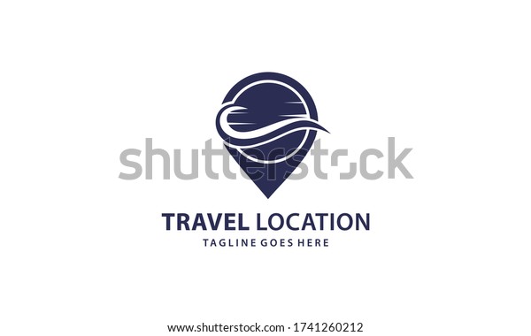 Creative Professional Map Pin Travel Logo Stock Vector (Royalty Free ...