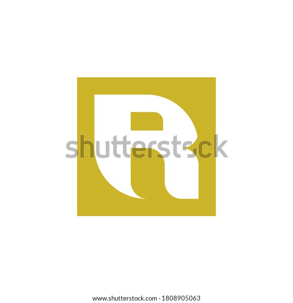 Creative R Letter Logo Design Vector Stock Vector (Royalty Free) 1808905063