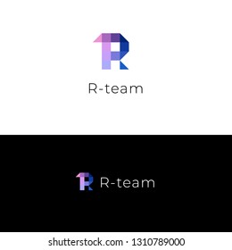 Creative R Letter Pixelated Logo Design Stock Vector (Royalty Free ...