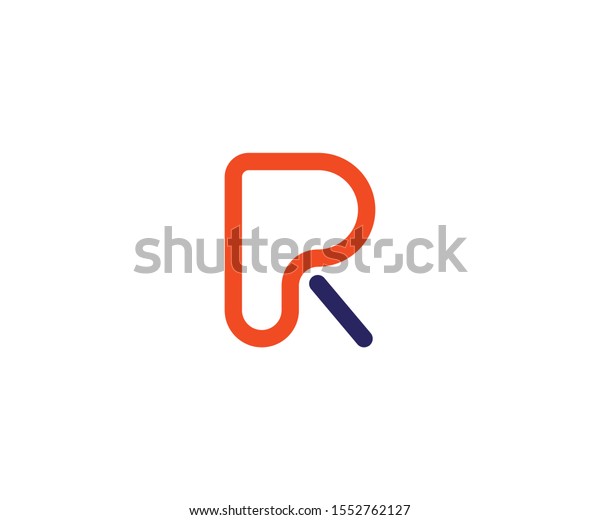 Creative R Logosimple Line Art R Stock Vector (Royalty Free) 1552762127 ...