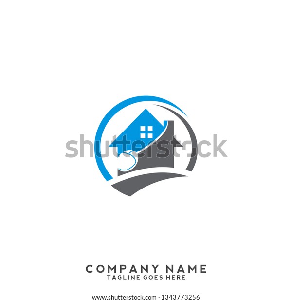Creative Real Esate Logo Design Stock Vector (Royalty Free) 1343773256 ...