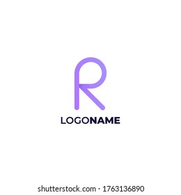 Creative Rounded R Letter Logo Modern Stock Vector (Royalty Free ...