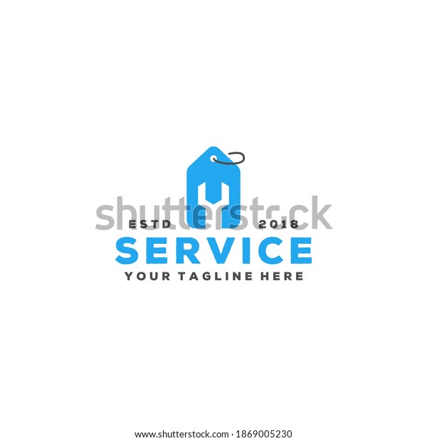 Creative Service Shop Logo Design Stock Vector (Royalty Free ...