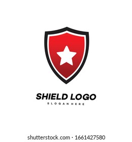 Power Shield Protection Logo Template Stock Vector (Royalty Free ...