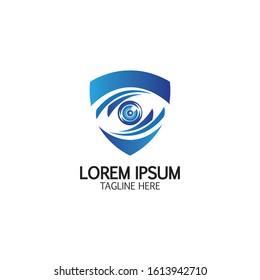 Creative Shield Eye Vision Logo Design Stock Vector (Royalty Free ...