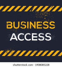 Creative Sign Business Access Design Vector Stock Vector (Royalty Free ...