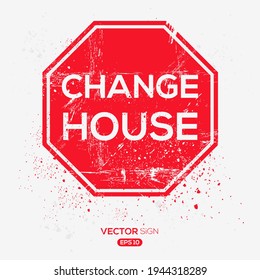 Creative Sign Change House Design Vector Stock Vector (Royalty Free ...