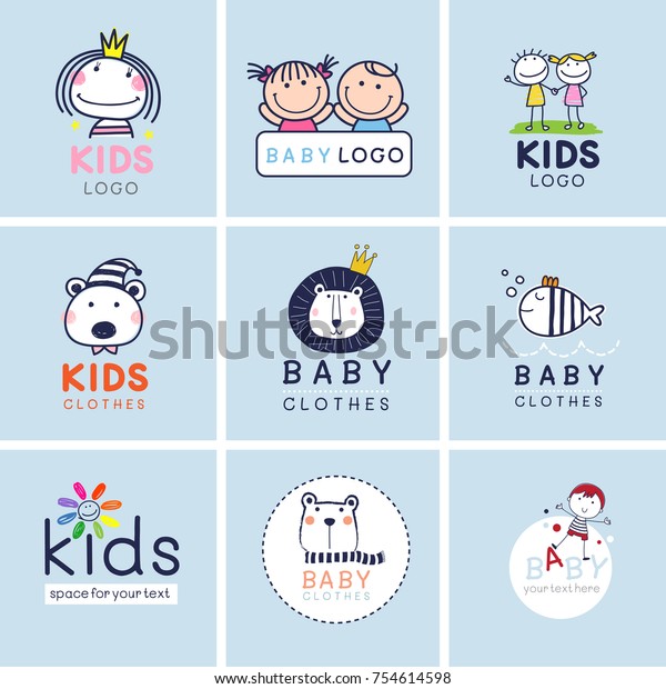 Creative Signs Symbols Logo Set Brand Stock Vector (Royalty Free ...