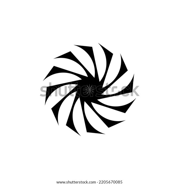 Creative Simple Abstract Wirl Shuriken Logo Stock Vector (Royalty Free ...