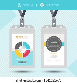 Creative Simple Id Card Design Vector Stock Vector (Royalty Free ...