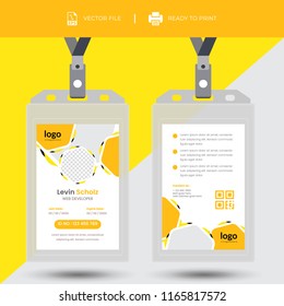 Creative Simple Id Card Design Vector Stock Vector (Royalty Free ...