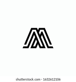Aa Letter Vector Logo Ma Letter: vector de stock (libre de regalías ...