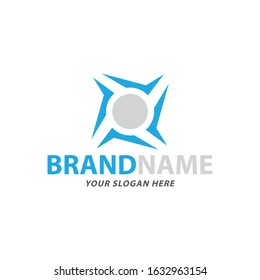 Creative Sky Blue Star Logo Design Stock Vector (Royalty Free ...