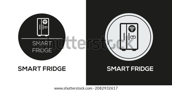 Creative Smart Fridge Icon Vector Sign Stock Vector (Royalty Free ...