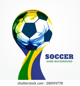Creative Soccer Game Design Background Stock Vector (Royalty Free ...