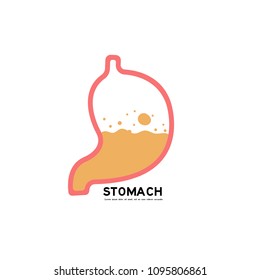 Creative Stomach Handdrawn Stock Vector (Royalty Free) 1095806861 ...