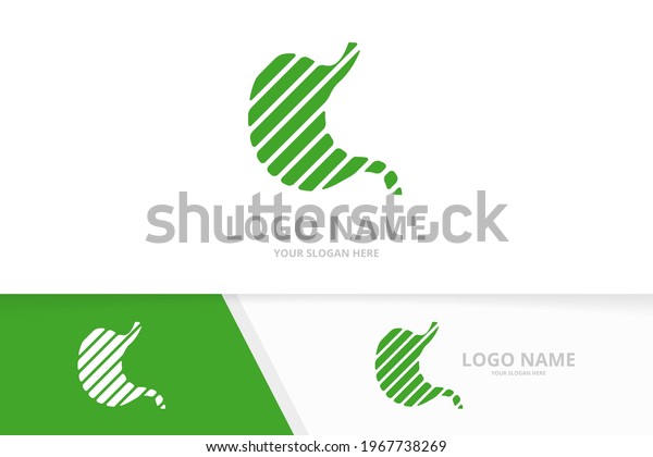 Creative Stomach Logo Design Gastrointestinal Tract: เวกเตอร์สต็อก ...