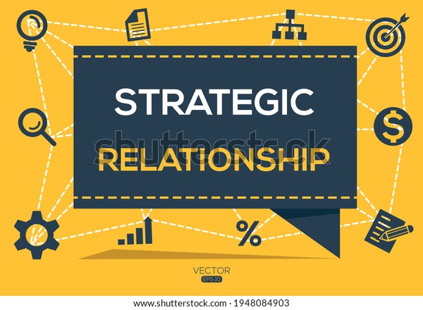 Creative Strategic Relationship Banner Word Icon Stock Vector (Royalty ...