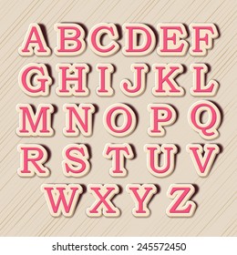 Creative Stylish Capital Letters On Seamless Stock Vector (Royalty Free ...