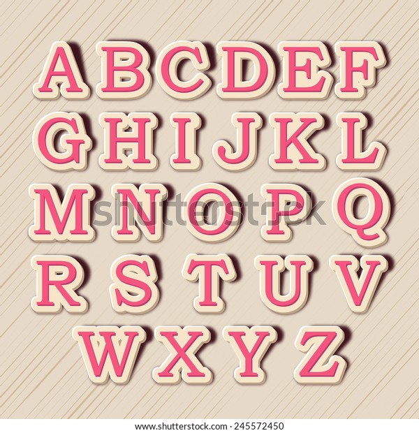 Creative Stylish Capital Letters On Seamless Stock Vector (Royalty Free ...