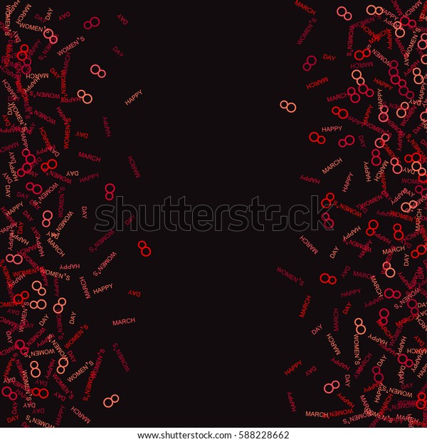 Creative Stylized Confetti International Womens Day Stock Vector ...