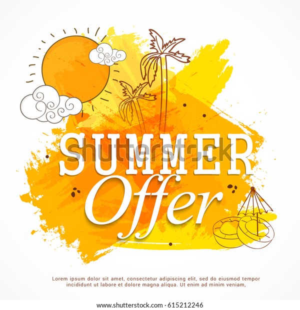 Creative Summer Sale Banner Sale Poster Stock Vector (Royalty Free ...